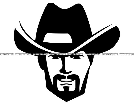 Cowboy Head Silhouette