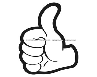 Thumbs up Clipart - Etsy