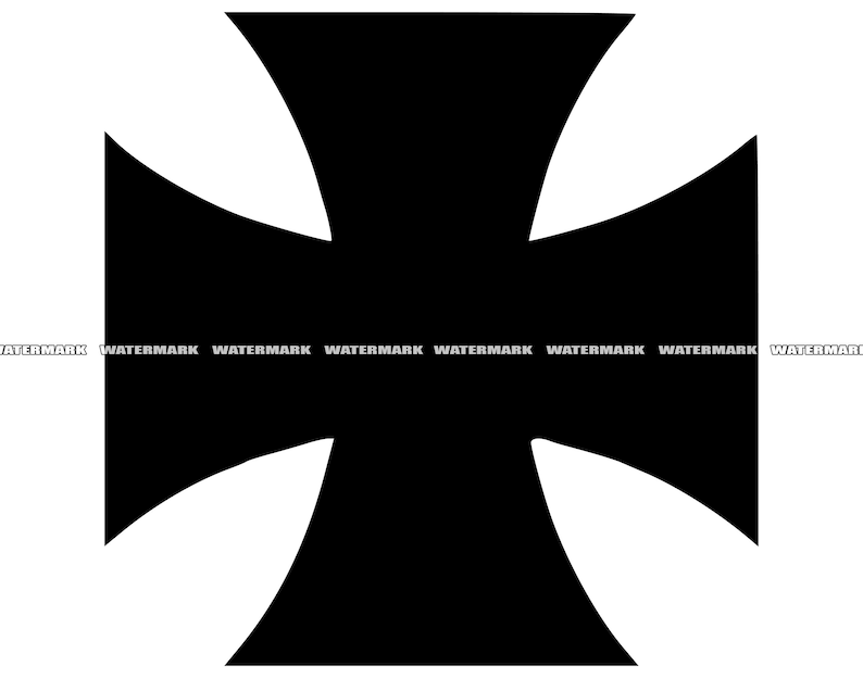 Iron Cross SVG, Iron Cross Cut File, Iron Cross DXF, Iron Cross PNG ...