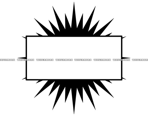 Bursted Clip Art Borders