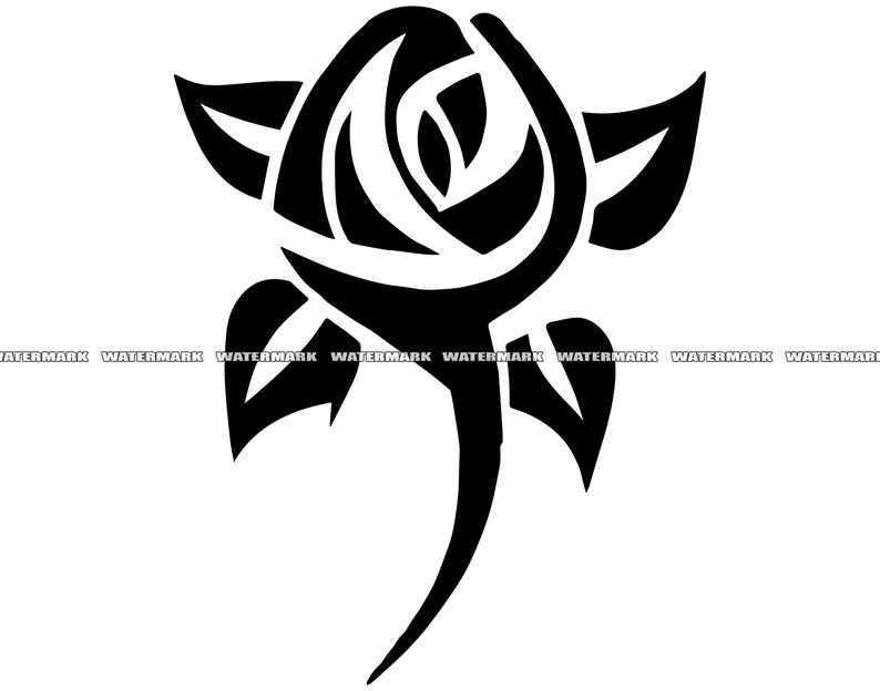 Rosebud SVG Rosebud Cut File Rosebud DXF Rosebud PNG - Etsy Australia