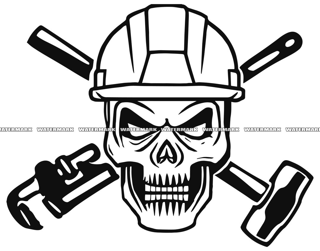 Oilfield Worker SVG #4 Skull Death Machinery Residential Commercial ...