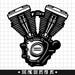 Motorcycle Engine SVG, V Twin DXF, Motorbike Engine PNG, Engine Cut ...