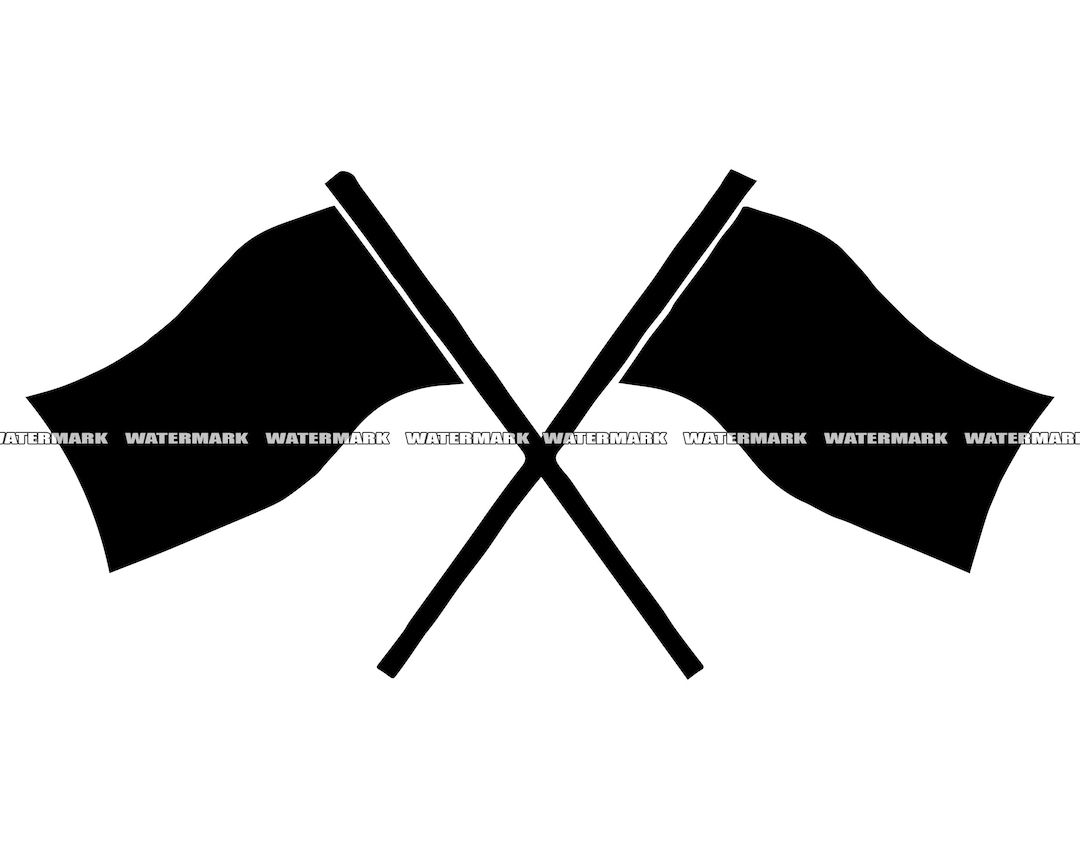Crossed Flags SVG Crossed Flags Cut File Crossed Flags DXF - Etsy