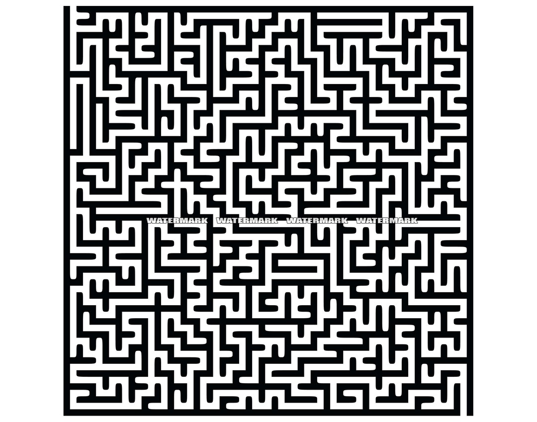 Maze SVG #3 Maze DXF, Maze Png, Maze Clipart, Maze Silhouette, Maze Cut ...