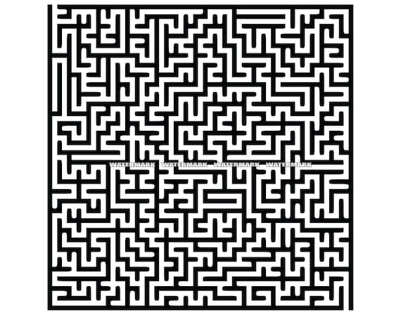 Maze SVG 3 Maze DXF Maze Png Maze Clipart Maze Silhouette | Etsy
