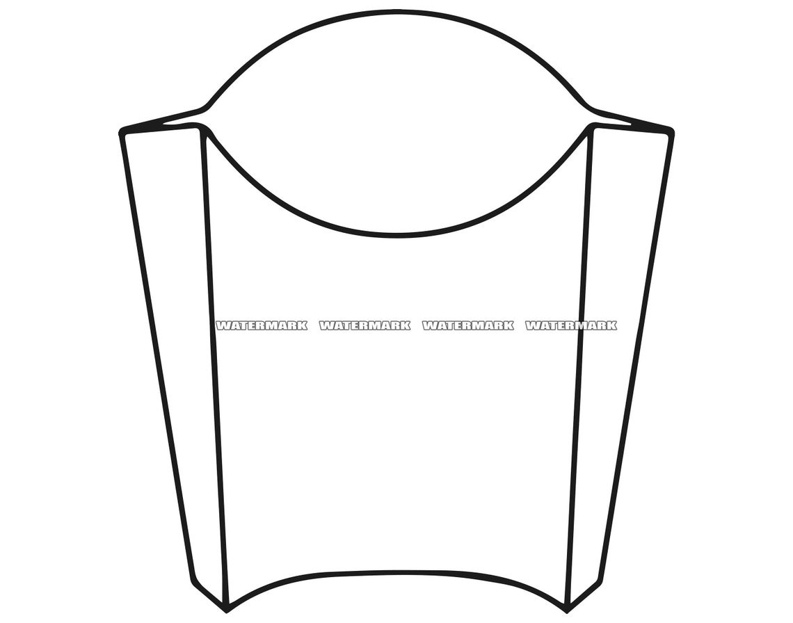 Potato Fries Box SVG, 2, Potato Fries Box Cut File, Potato Fries Box ...