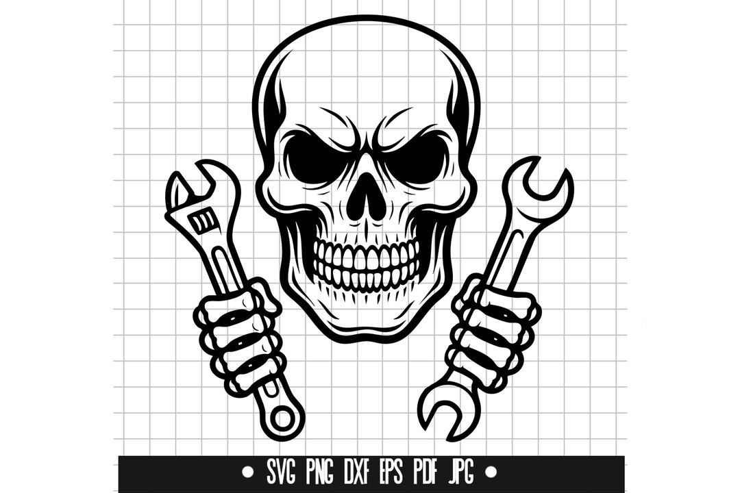 Skull Tools SVG, Skull Tools DXF, Skull Tools PNG, Skull Tools Cut File ...