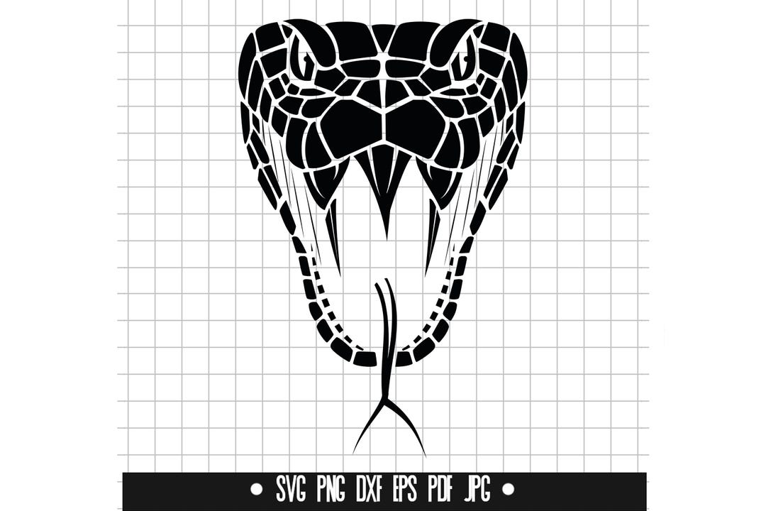 Snake Head SVG Snake Head PNG Snake Head DXF Snake Head Cut File Snake ...