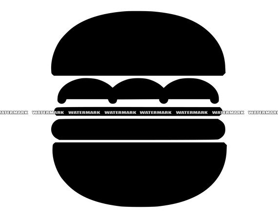 Burger Silhouette Png