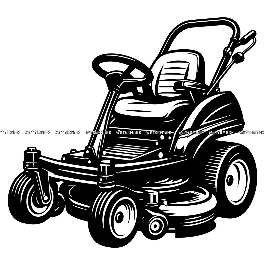 Lawn Mower SVG, Lawn Mower DXF, Lawn Mower PNG, Lawn Mower Cut File ...