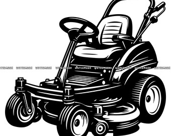 Stand-on Lawn Mower DIGITAL DOWNLOAD Svg, Png, Jpg, Eps FILE - Etsy