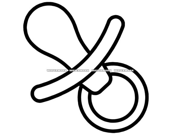 Pacifier SVG 4 Pacifier DXF Pacifier PNG Pacifier Clipart | Etsy