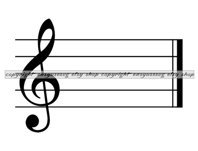 Treble Clef SVG Treble Clef DXF Treble Clef PNG Treble Clef - Etsy