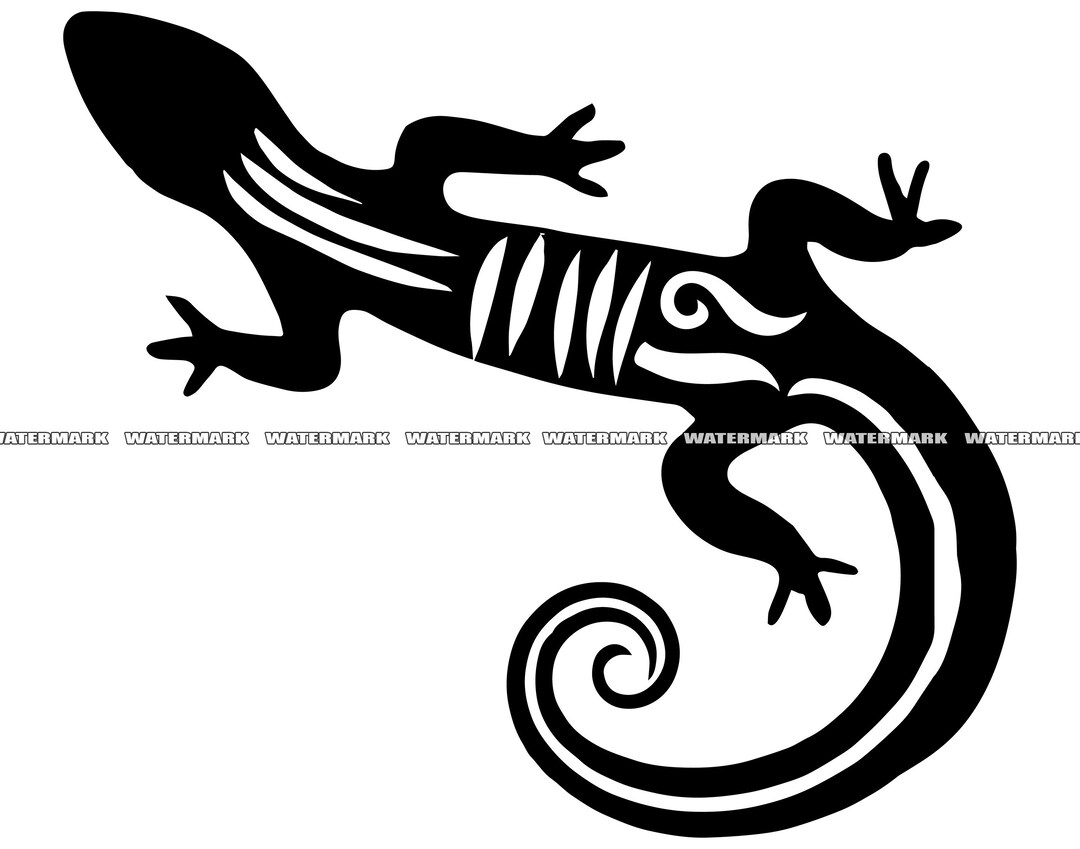 Tribal Lizard SVG Tribal Lizard Cut File Tribal Lizard DXF - Etsy