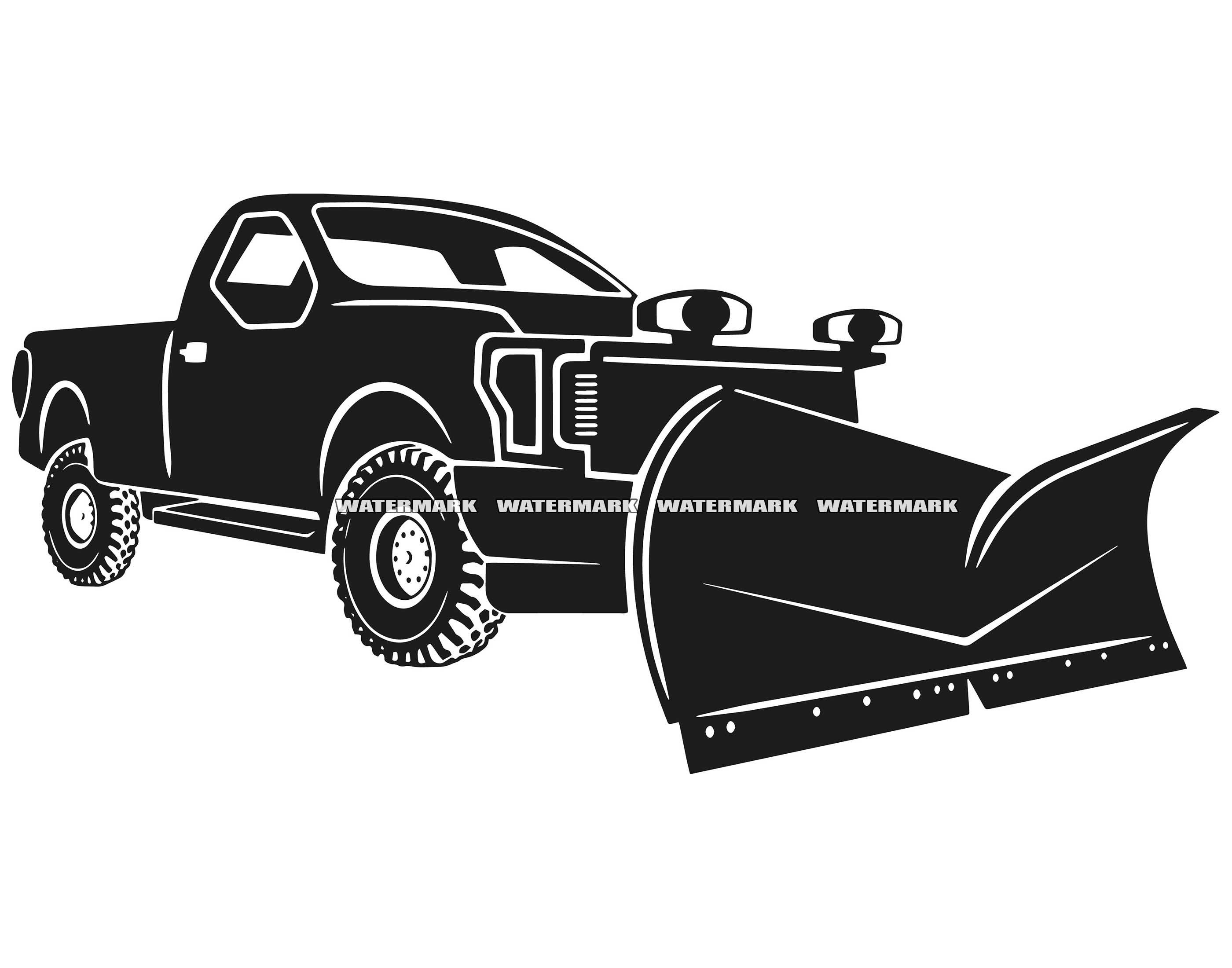 Snow Truck SVG 3 Snow Truck Cut File Snow Truck DXF Snow - Etsy
