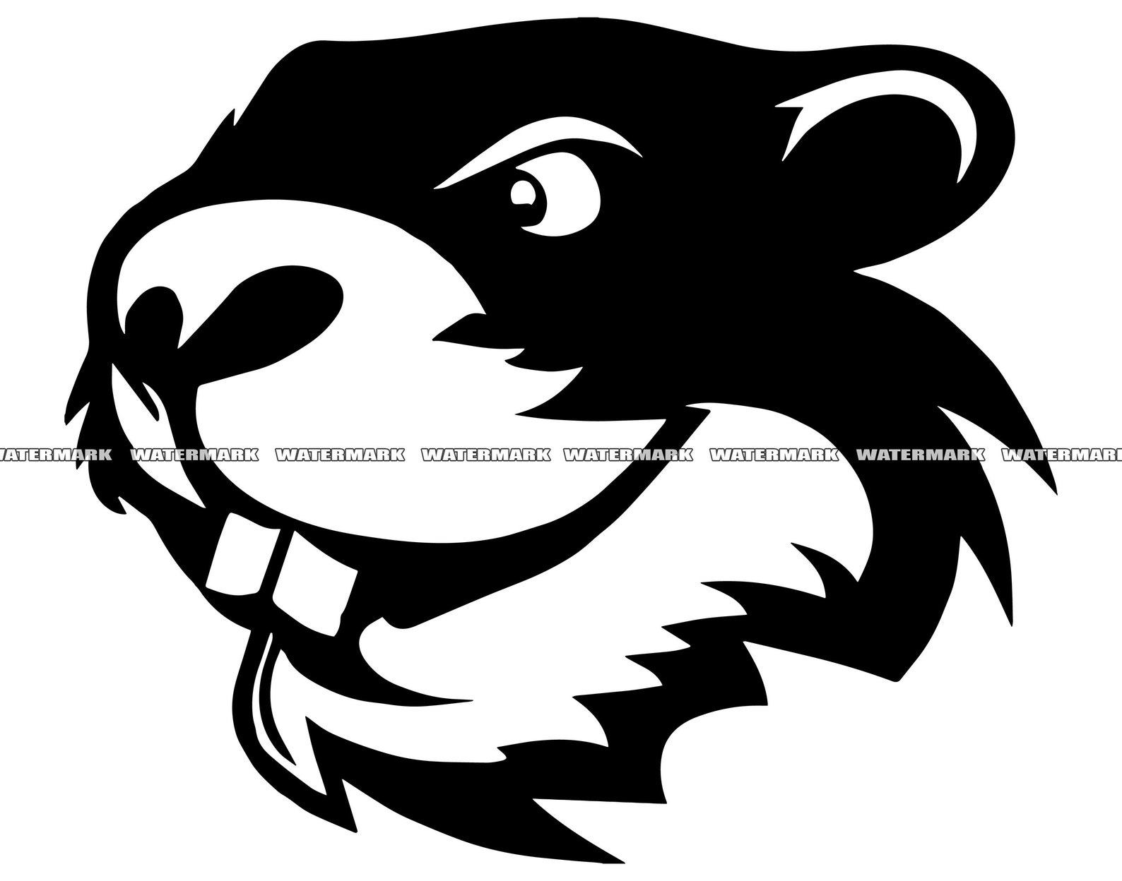 Beaver Face SVG 2 Beaver Face Cut File Beaver Face DXF - Etsy