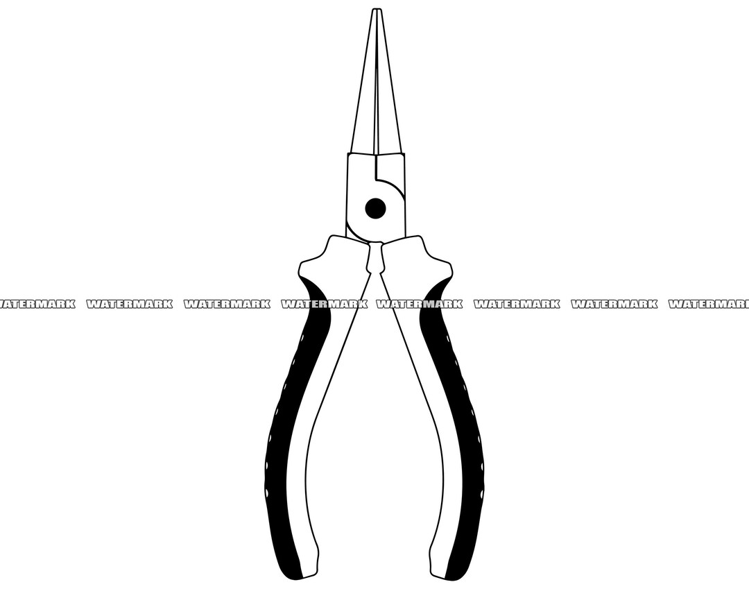 Needle Nose Pliers SVG Needle Nose Pliers Cut File Needle - Etsy