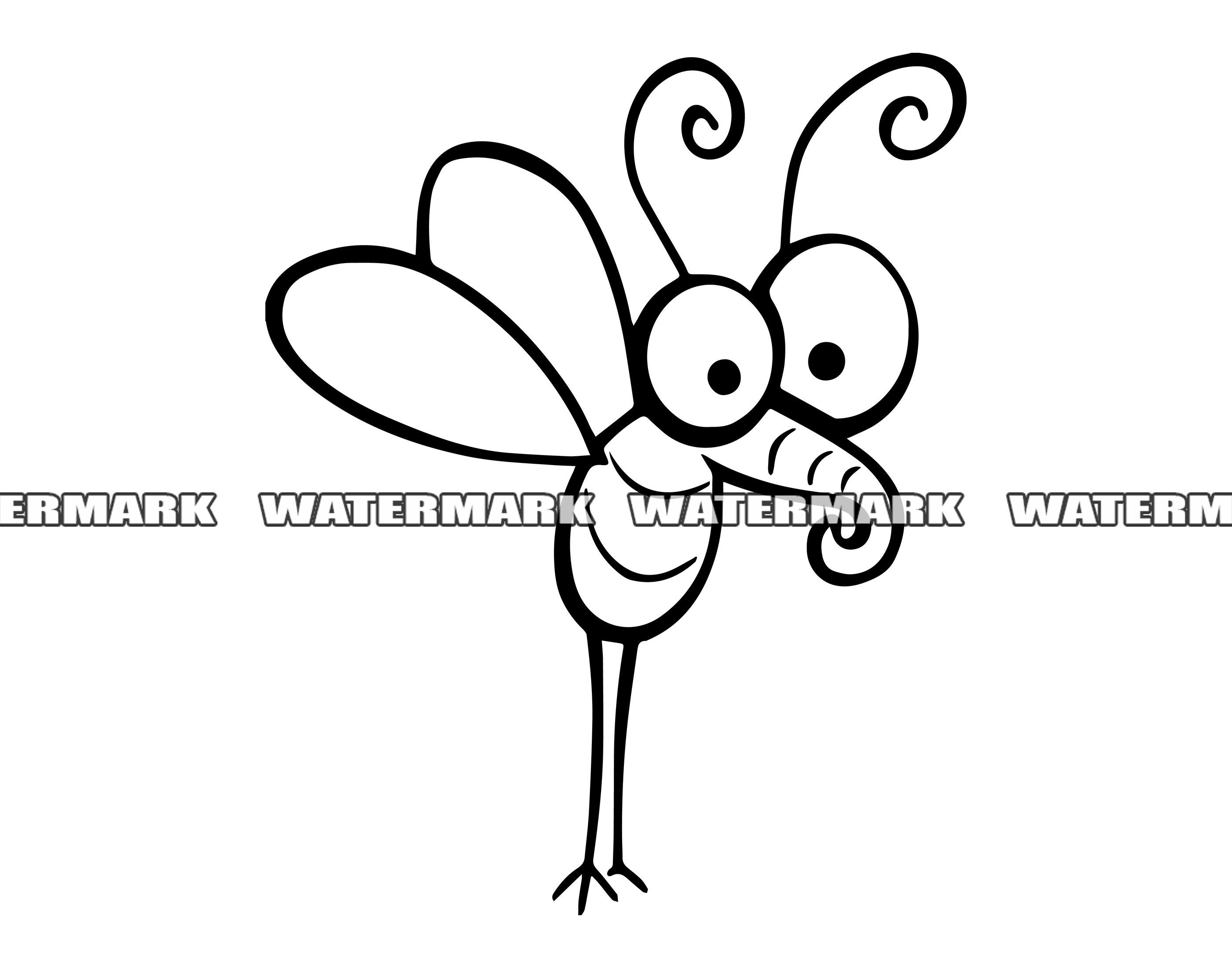 Mosquito SVG Mosquito Cut File Mosquito DXF Mosquito PNG - Etsy