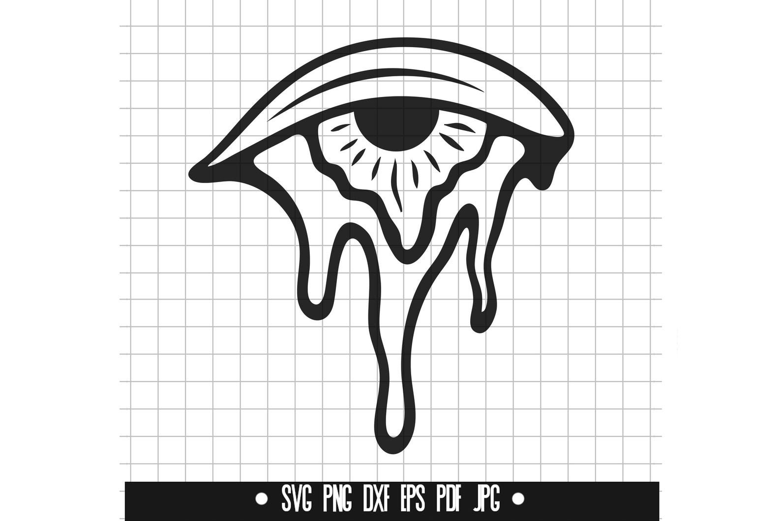 Melting Eye SVG, Dripping Eye DXF, Horror Eye PNG, Eye Cut File ...