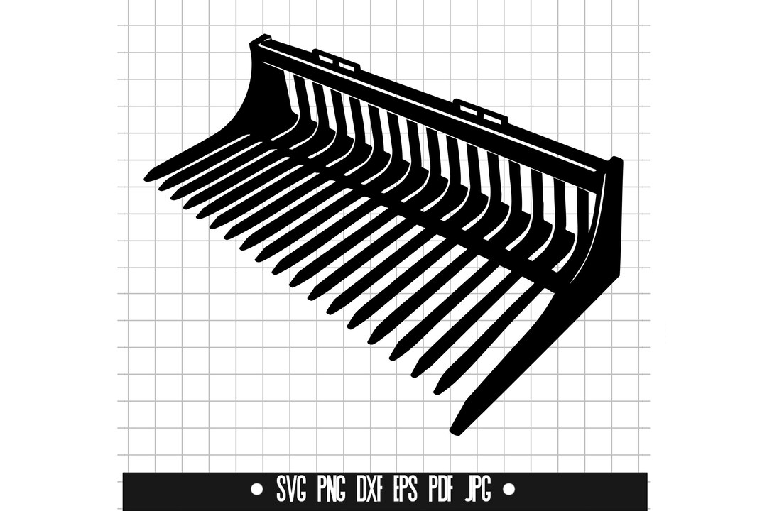 Rock Rake SVG, Rock Rake DXF, Rock Rake PNG, Rock Rake Cut File ...
