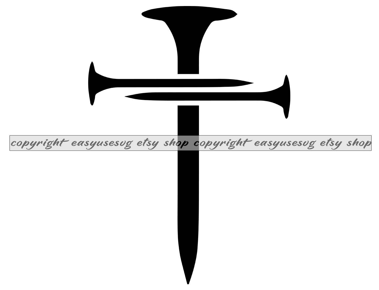 Nail Cross SVG Cross SVG Nail Cross Dxf Cross SVG Cut File - Etsy Singapore