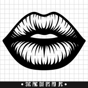 Lips SVG, Lips DXF, Lips PNG, Lips Cut File, Clipart, Digital File, Svg ...