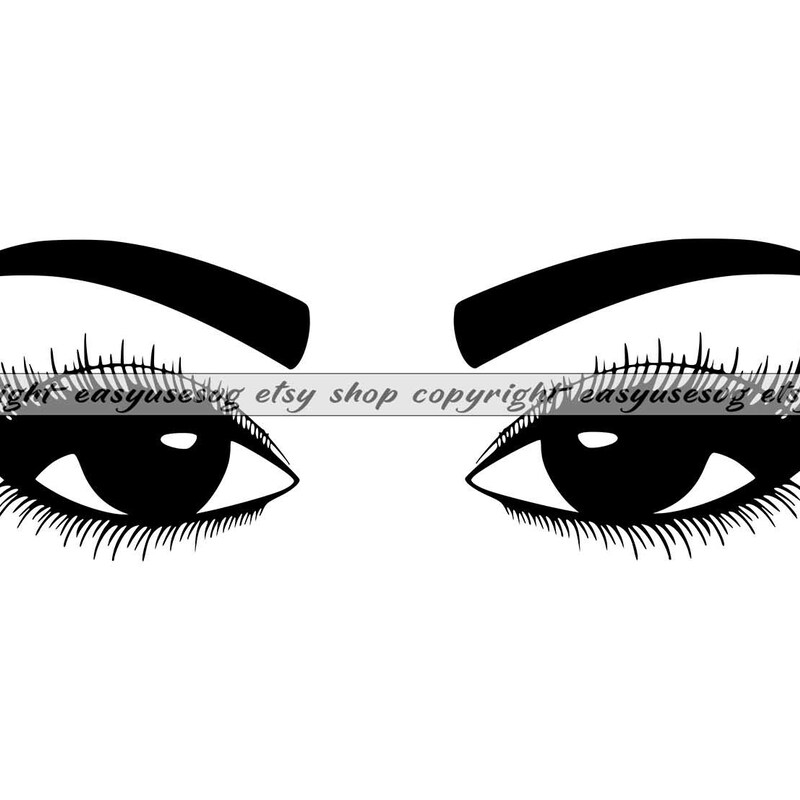 Woman Eyes Svg - Etsy