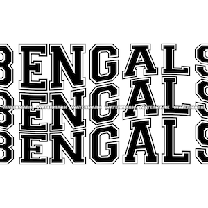 Bengals SVG 2 Bengals Cut File Bengals DXF Bengals PNG - Etsy