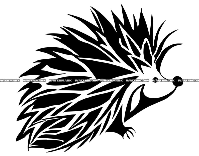 Hedgehog SVG 2 Hedgehog Cut File Hedgehog DXF Hedgehog - Etsy