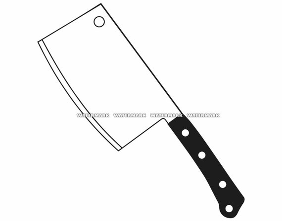 Meat Cleaver Silhouette
