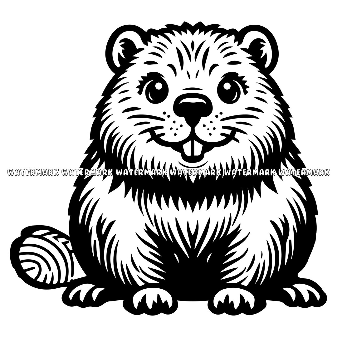 Beaver SVG, Beaver DXF, Beaver PNG, Beaver Cut File, Beaver Clipart ...
