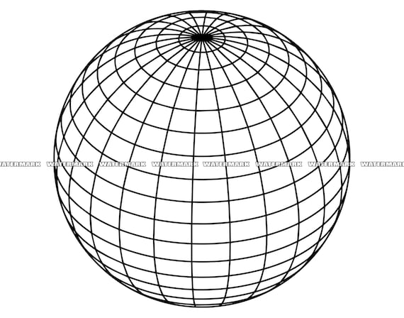 Globe SVG 1 Globe Cut File Globe DXF Globe PNG Globe - Etsy