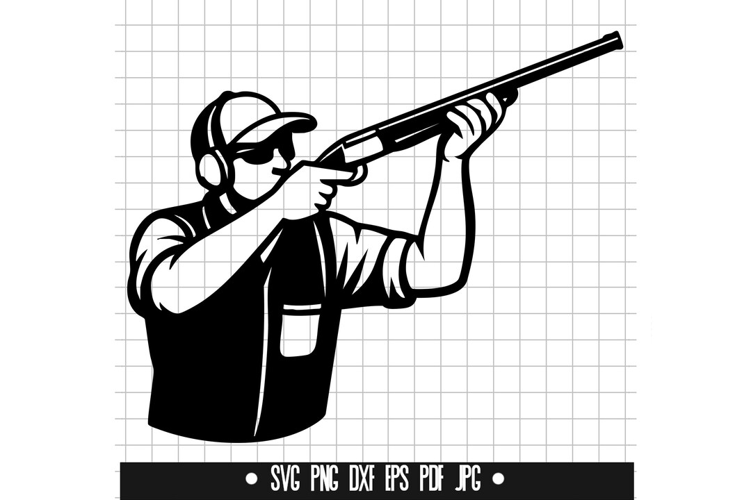 Clay Shooting SVG, Clay Shooting DXF, Clay Shooting PNG, Skeet Cut File ...