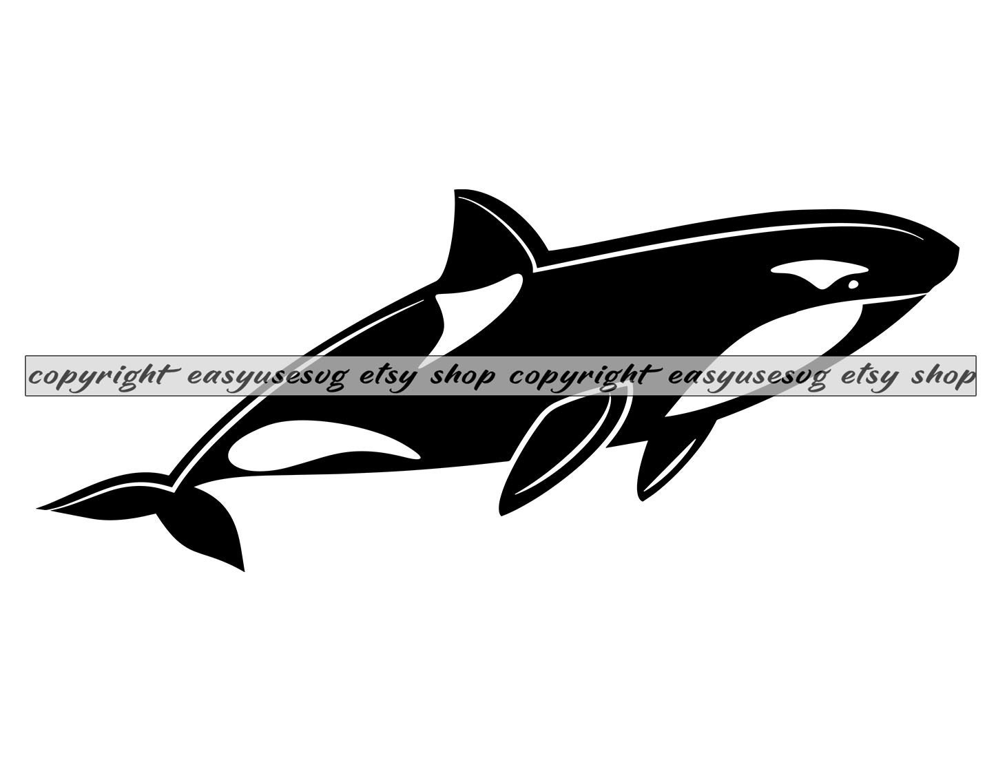 Orca SVG Killer Whale SVG Orca DXF Orca Png Orca Clipart | Etsy India
