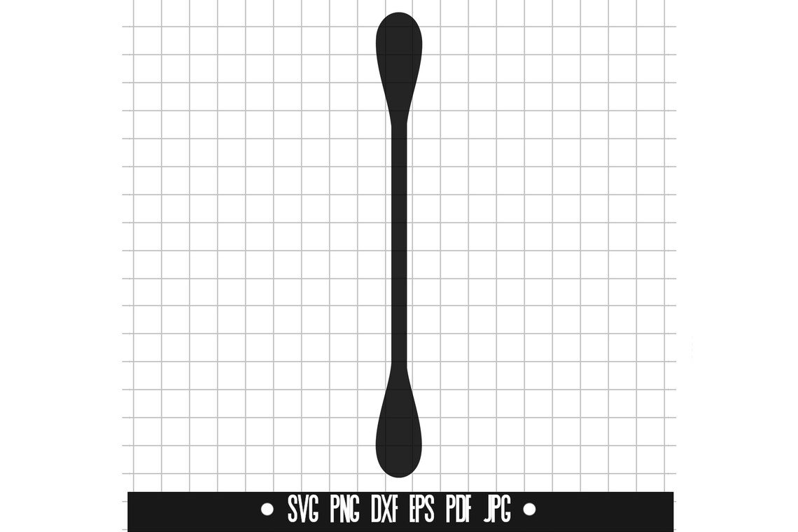 Cotton Swab SVG, Q Tip DXF, Cotton Stick PNG, Cotton Swab Cut File ...