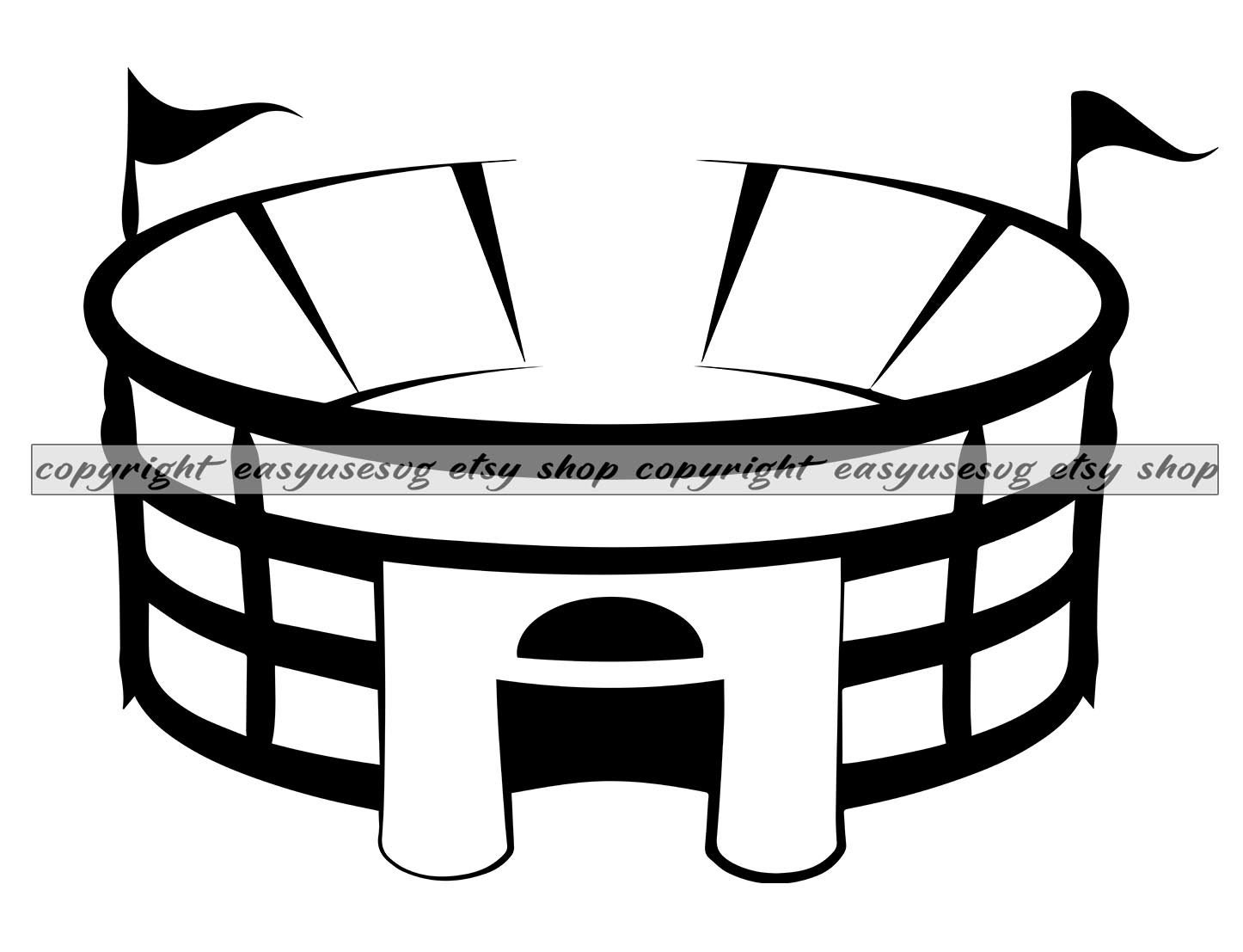 Stadion SVG Stadion DXF Stadion PNG Stadion Clipart - Etsy.de