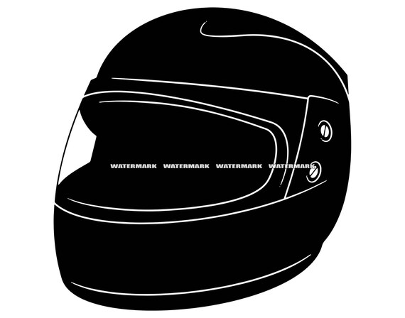 Motocross Helmet Silhouette