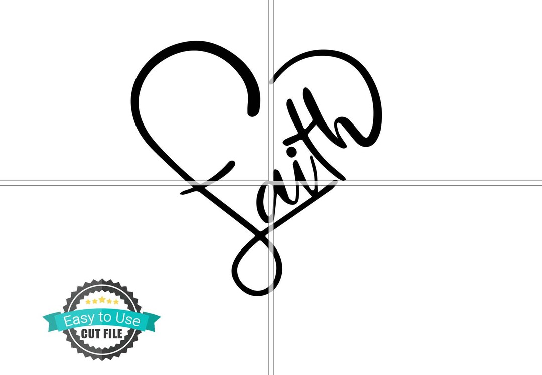 Faith SVG, Faith DXF, Faith PNG - Etsy