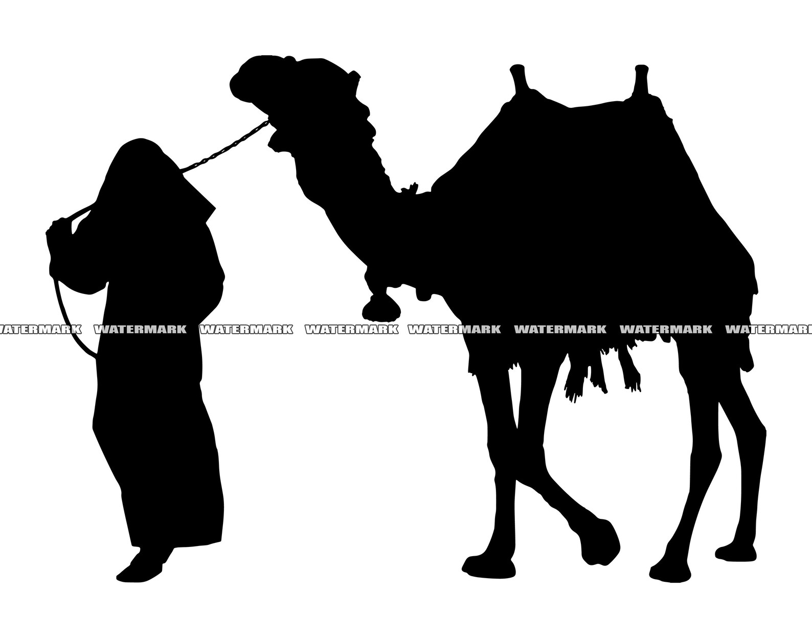 Man Pulling Camel SVG Man Pulling Camel Cut File Man Pulling - Etsy