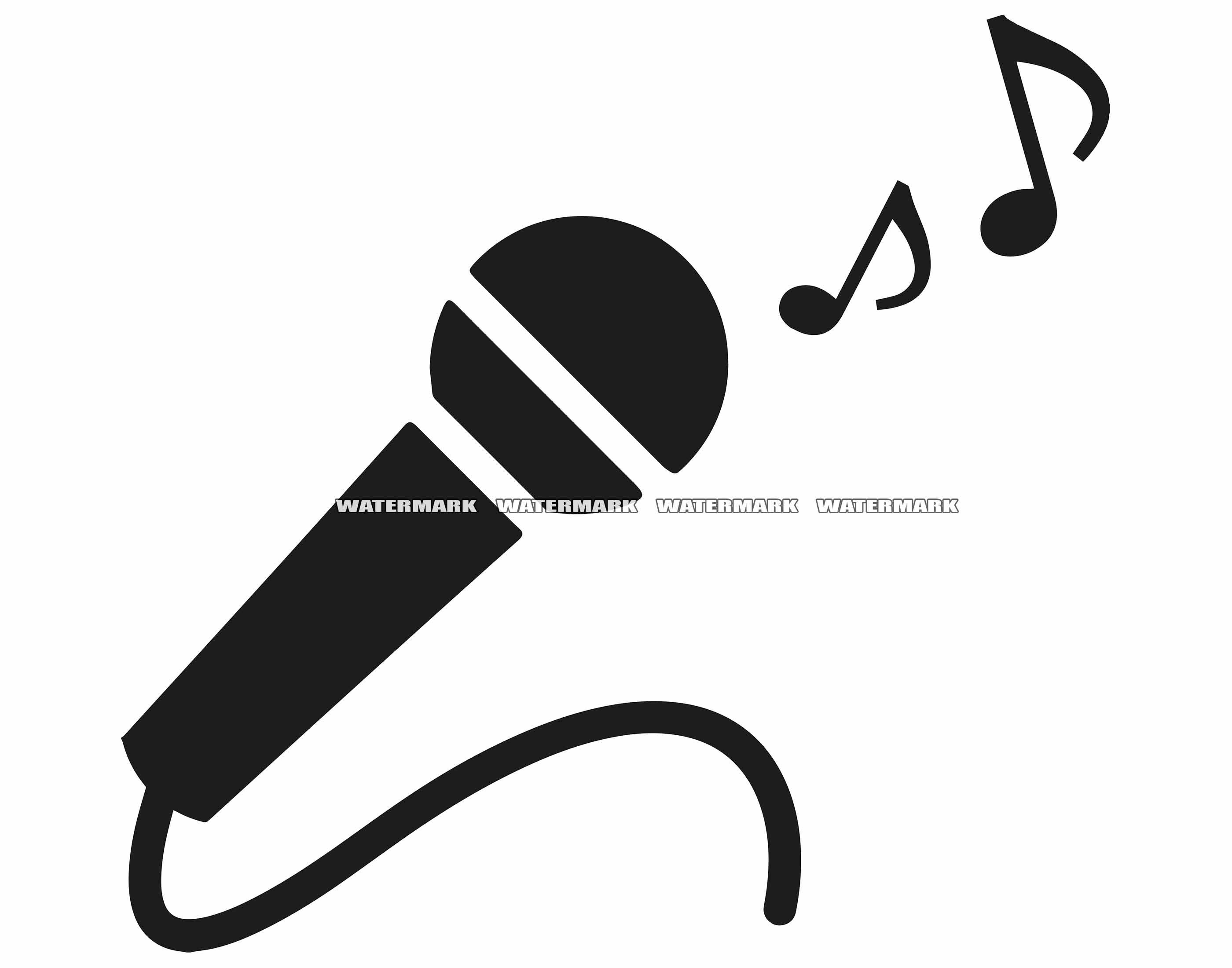 Christmas Karaoke Clip Art