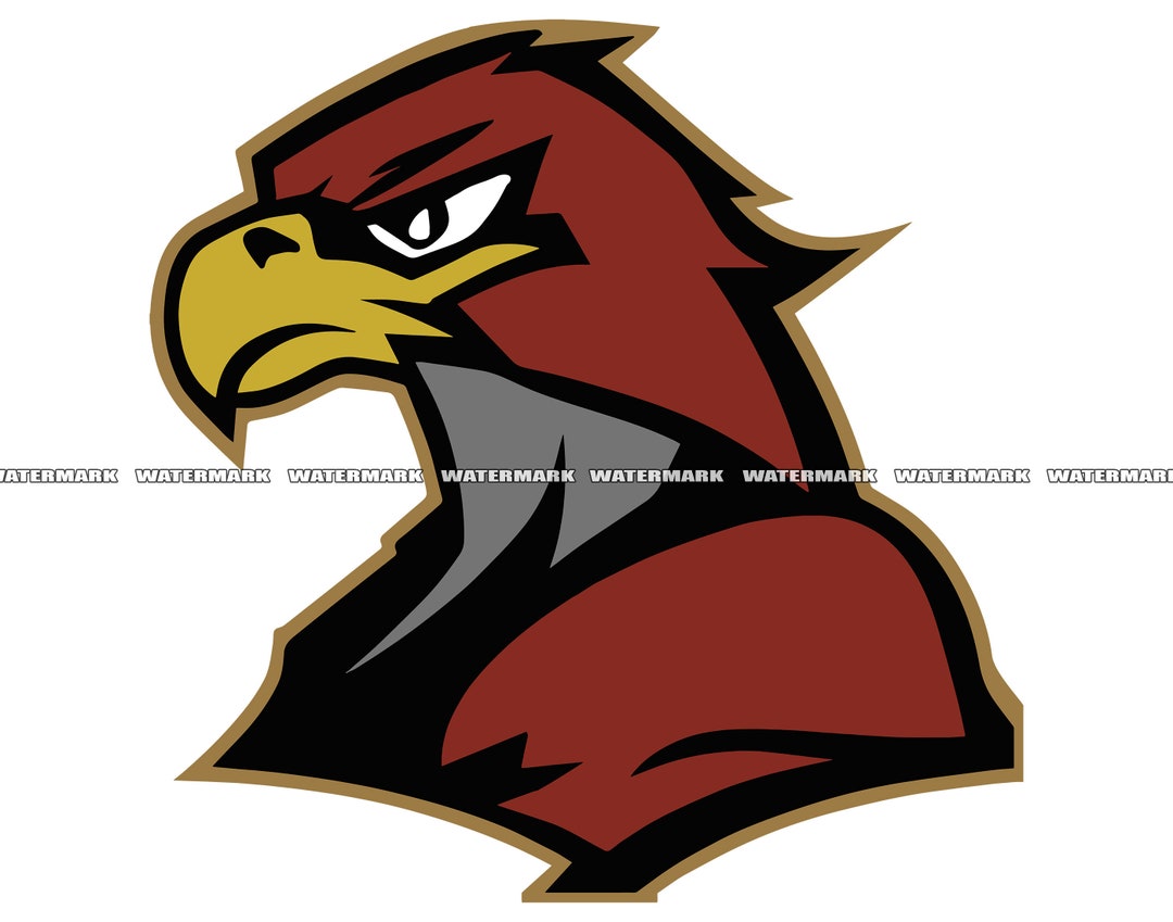 Hawk SVG 3 Mascot Head Design Sports Team School Esport - Etsy