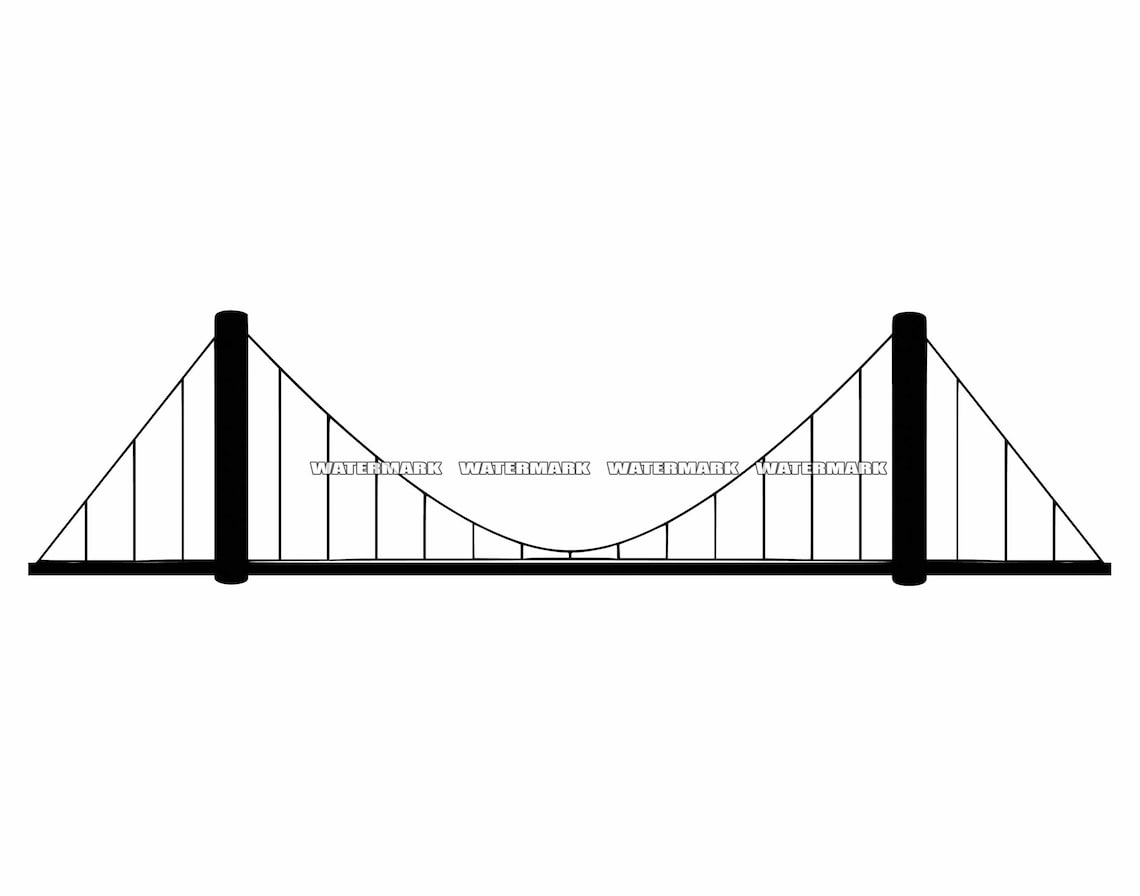 Bridge SVG 2 Bridge Cut File Bridge DXF Bridge PNG - Etsy
