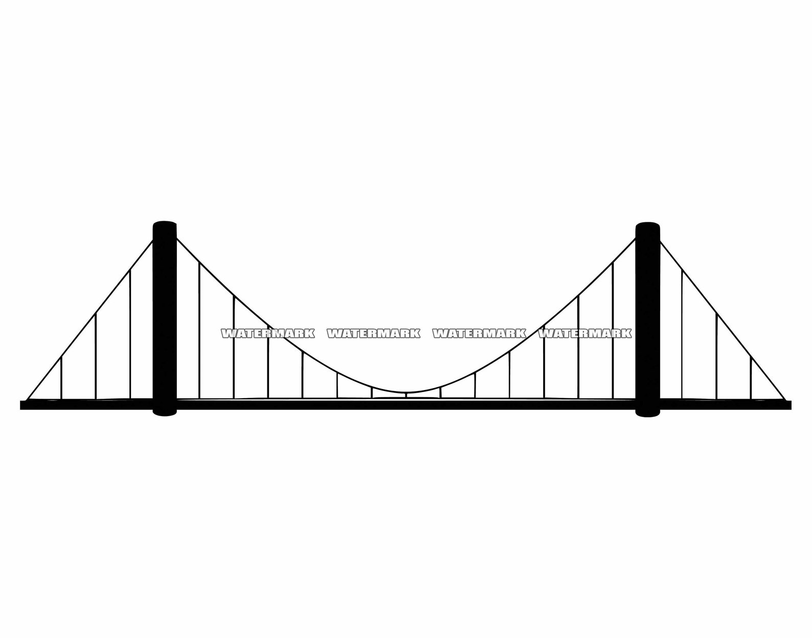 Bridge SVG 2 Bridge Cut File Bridge DXF Bridge PNG - Etsy