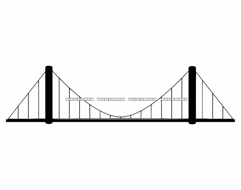 Bridge SVG 2 Bridge Cut File Bridge DXF Bridge PNG - Etsy