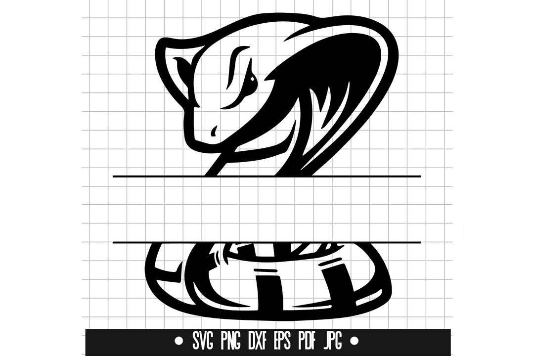 Cobra Monogram SVG, Cobra DXF, Cobra PNG, Cobra Cut File, Clipart ...