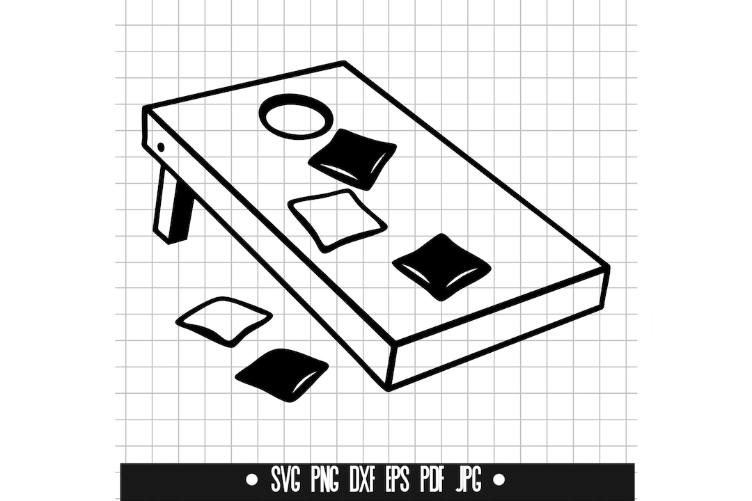 Cornhole SVG, Cornhole DXF, Cornhole PNG, Cornhole Cut File, Clipart ...