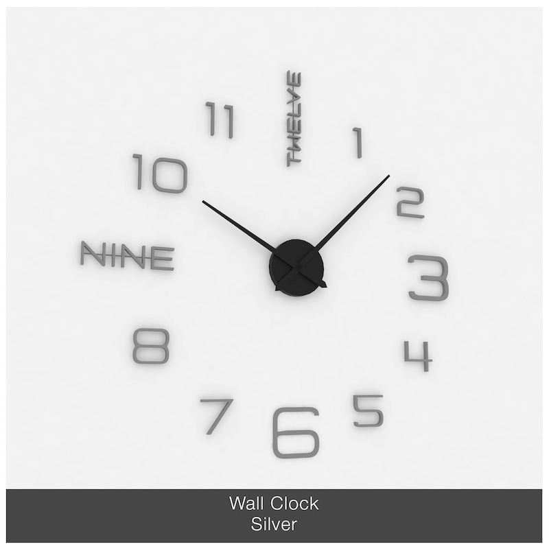 Wall Clock With Numbers - Etsy