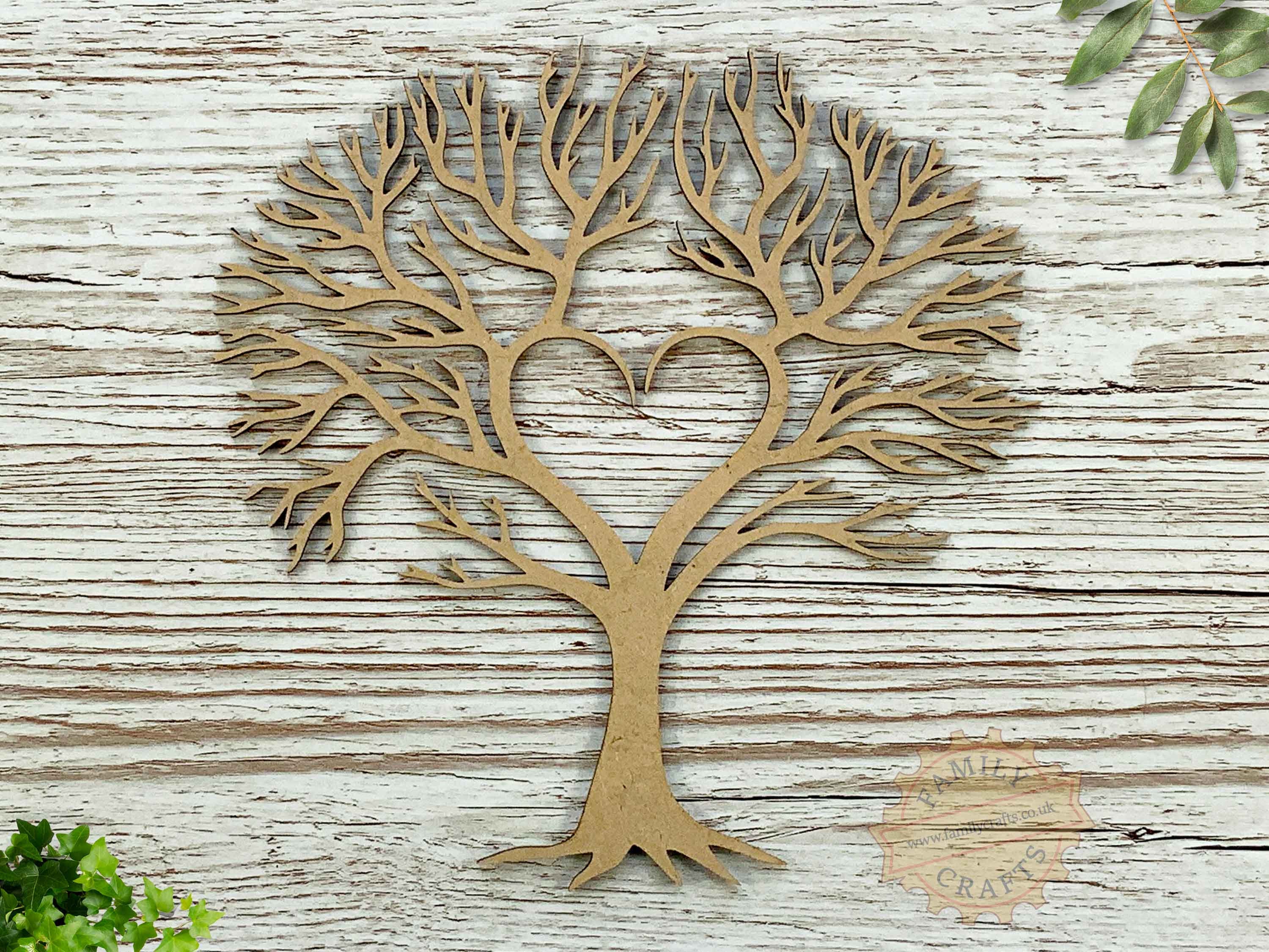 Heart Branch Family Tree Wooden Tree Branch Floral Craft - Etsy