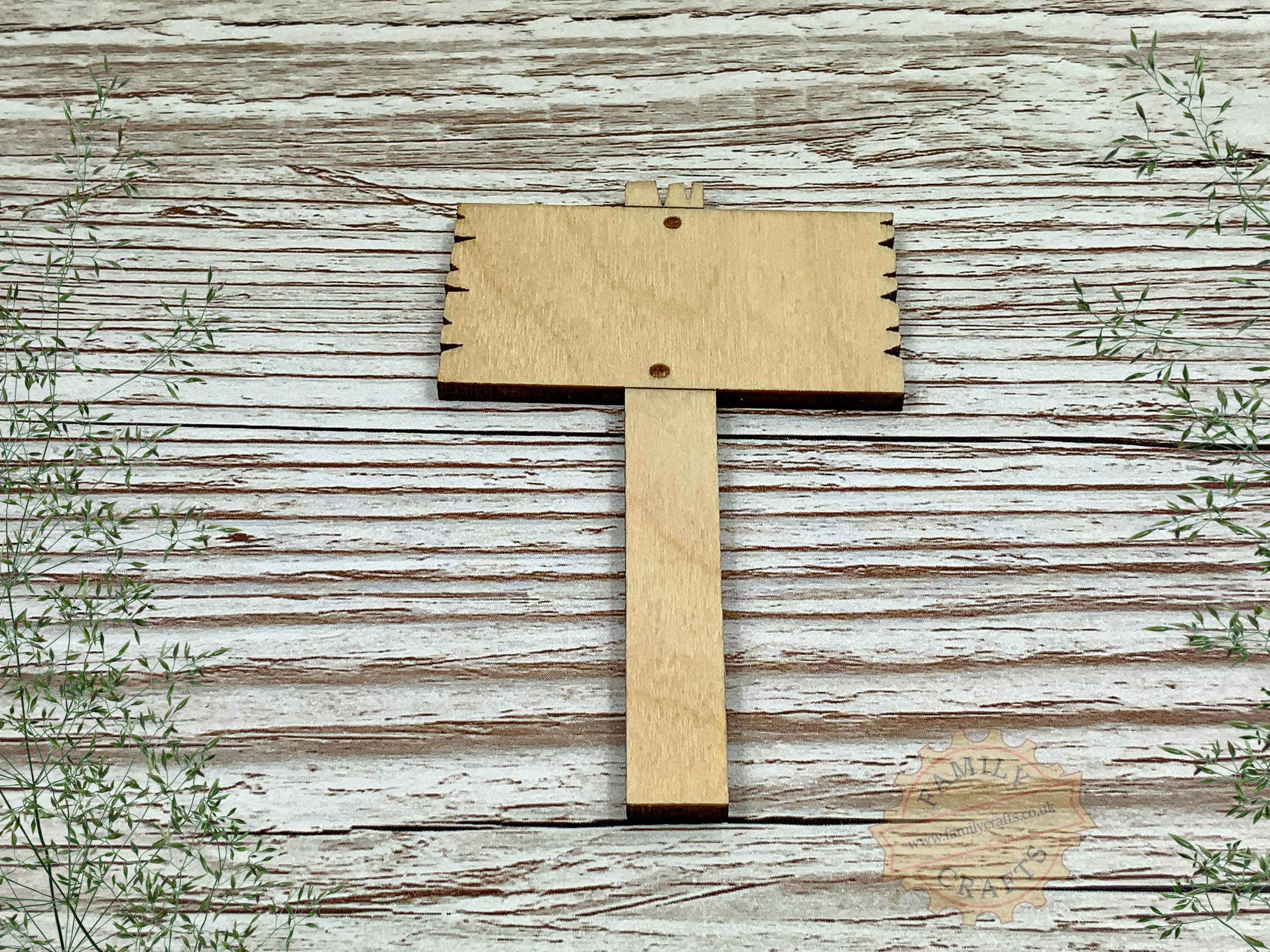 Mini Garden Sign Post 5 Blank Wooden Sign Posts Fairy Garden | Etsy